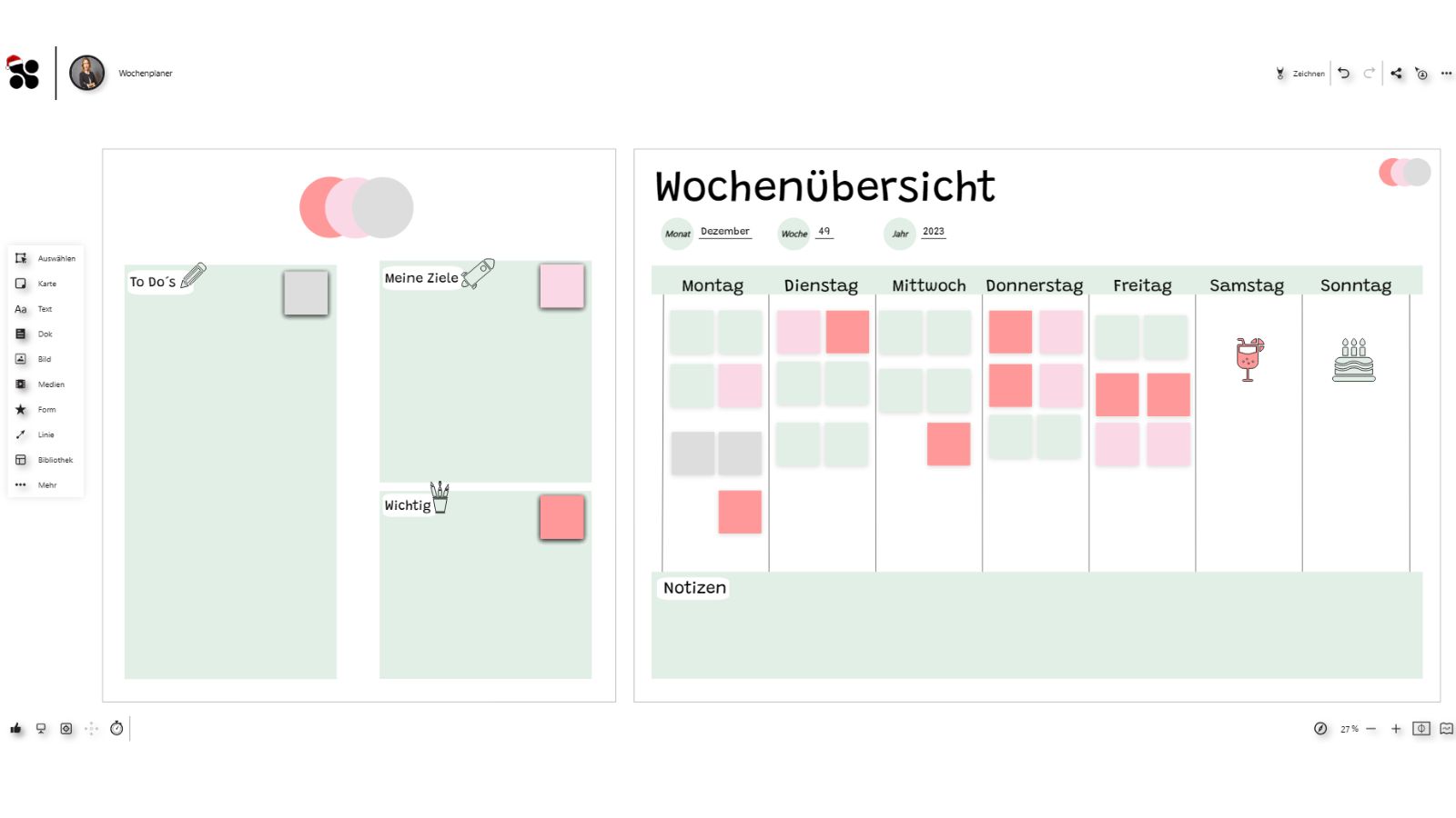 Wochenplan Digital Vorlage | Digitaler Wochenplaner Kostenlos – FDOMF